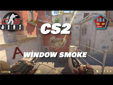 CS2 - Smoke Mirage Mid Boxes to Window - YouTube