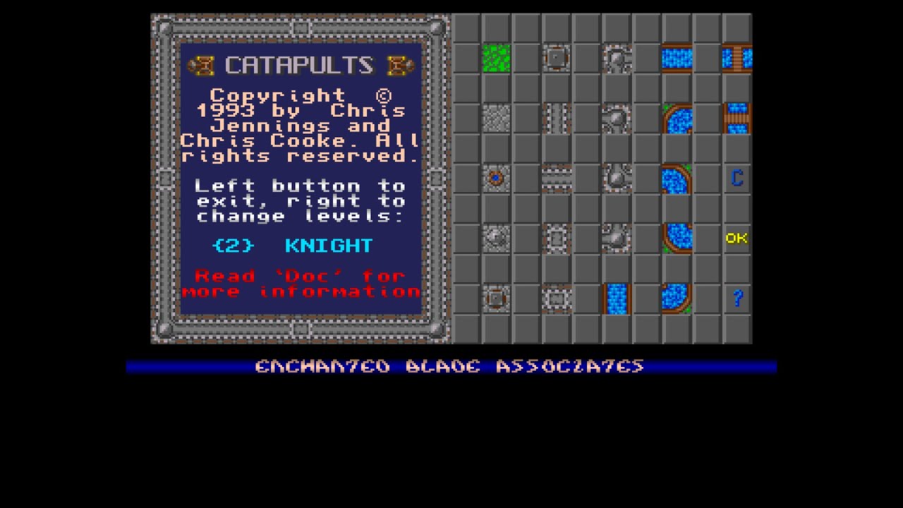 Catapults (1993) from Enchanted Blade Associates on the Amiga - 2 ...