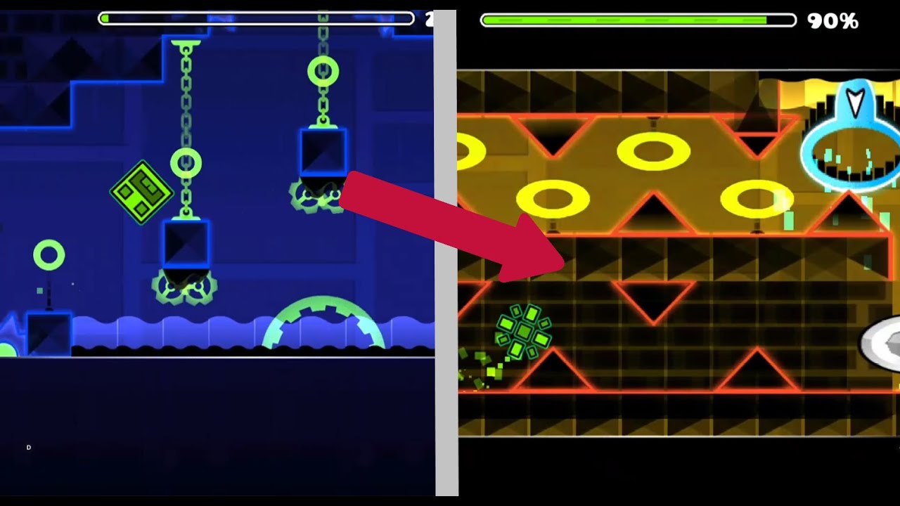 GD main levels, but HUGE blocks! - YouTube