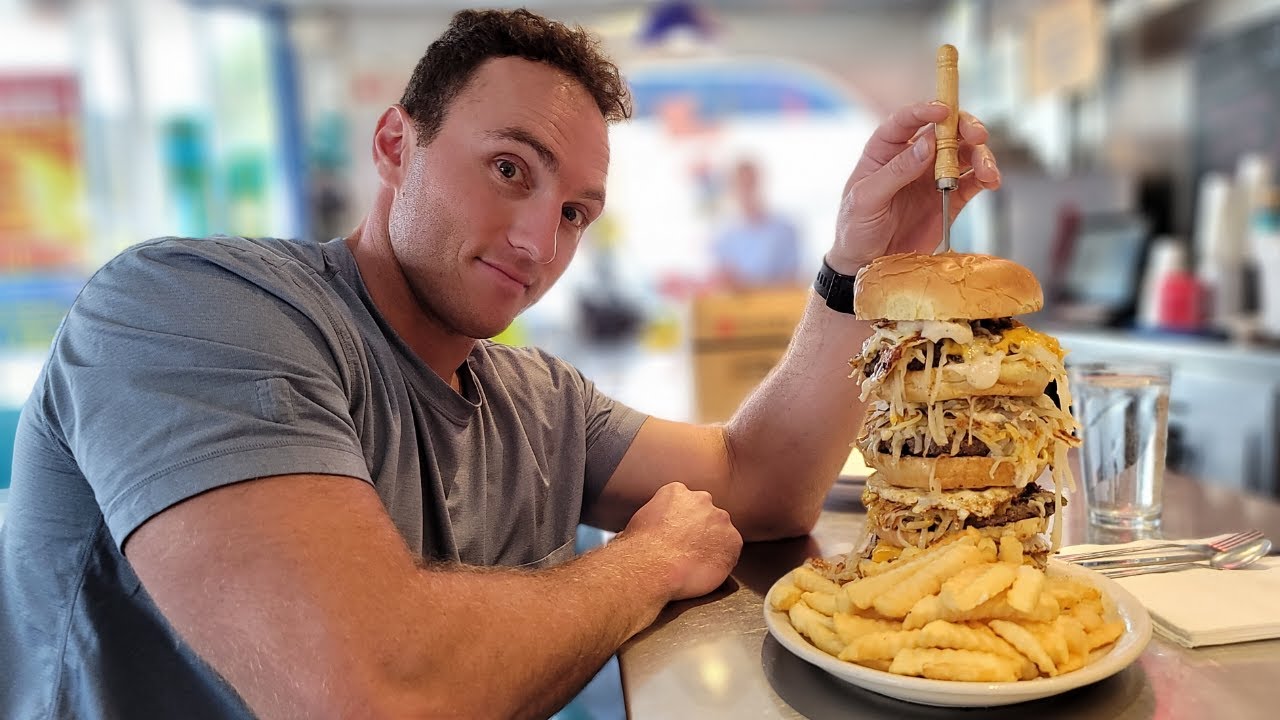 Rudford's Big Nick Burger Challenge (San Diego, CA) - YouTube