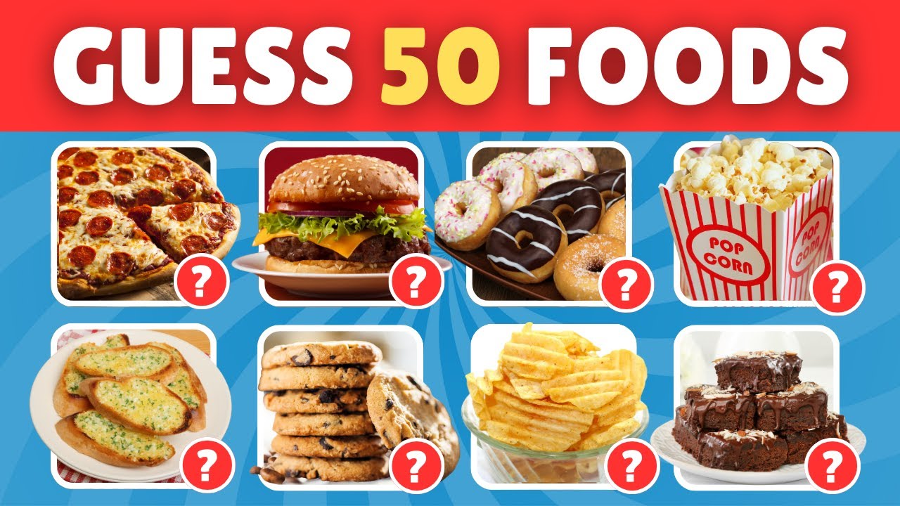 Guess The Food in 3 Seconds Quiz Challenge 🍕🤔 | 50 Popular Foods ...