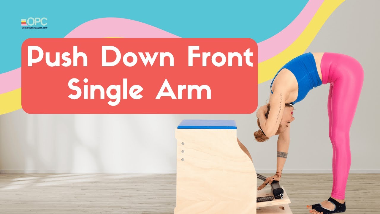 Push Down Front Single Arm on the Wunda Chair | Online Pilates Classes ...