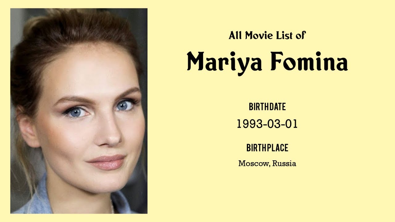 Mariya Fomina Movies list Mariya Fomina| Filmography of Mariya Fomina ...
