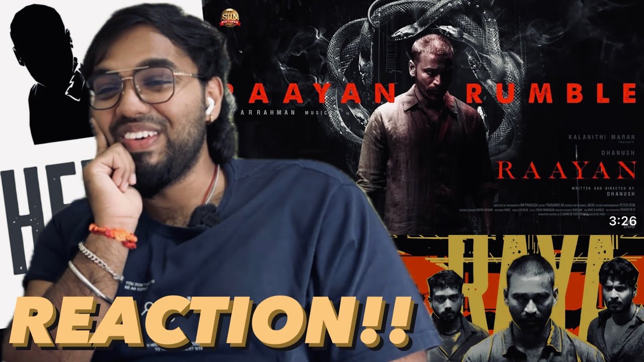Raayan Rumble Lyric Video | REACTION!! | Raayan Dhanush | Sun Pictures ...