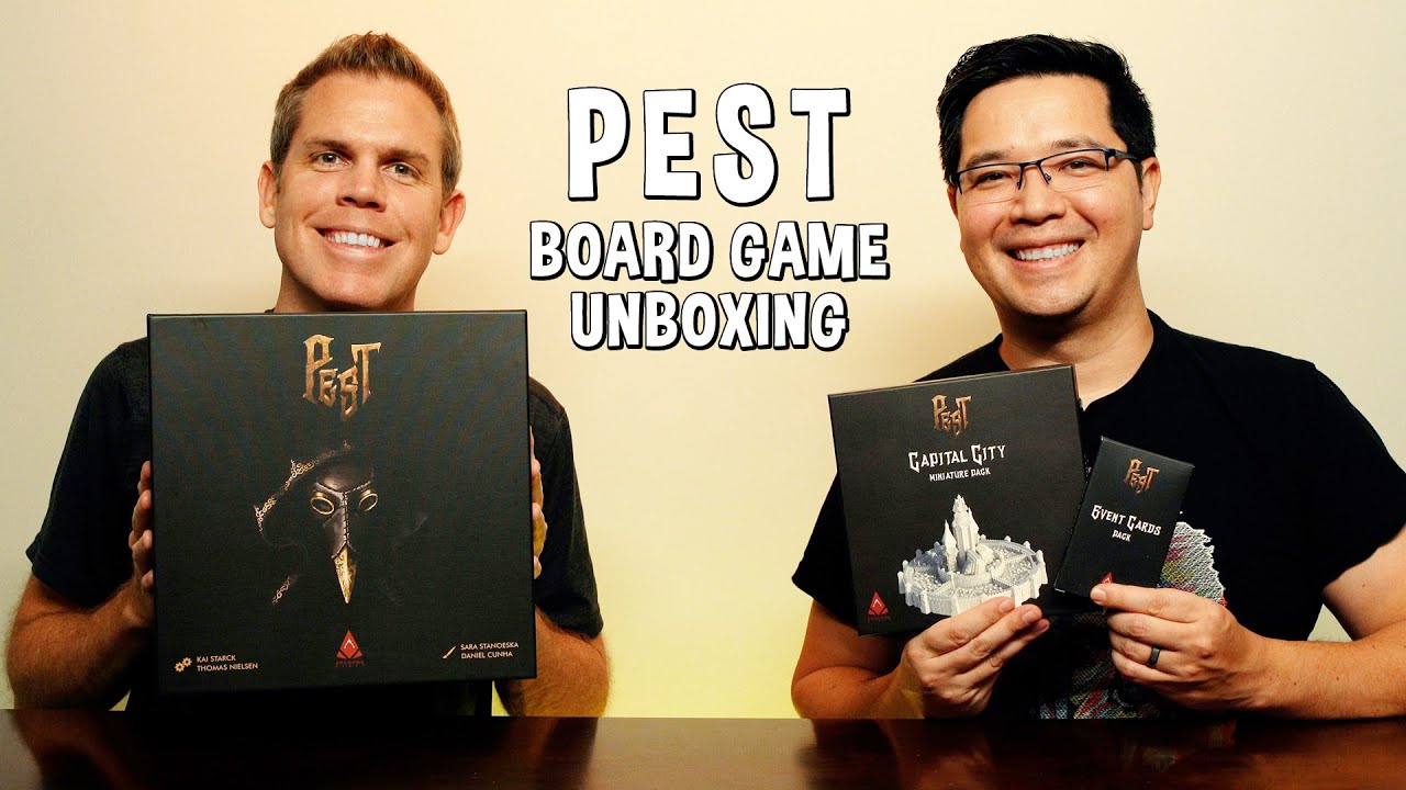 Unboxing Pest - Plague Themed Board Game - YouTube
