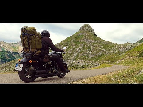 Solo Harley-Davidson Softail  Slim 2019 trip and camping in the wild and beautiful Balkans.