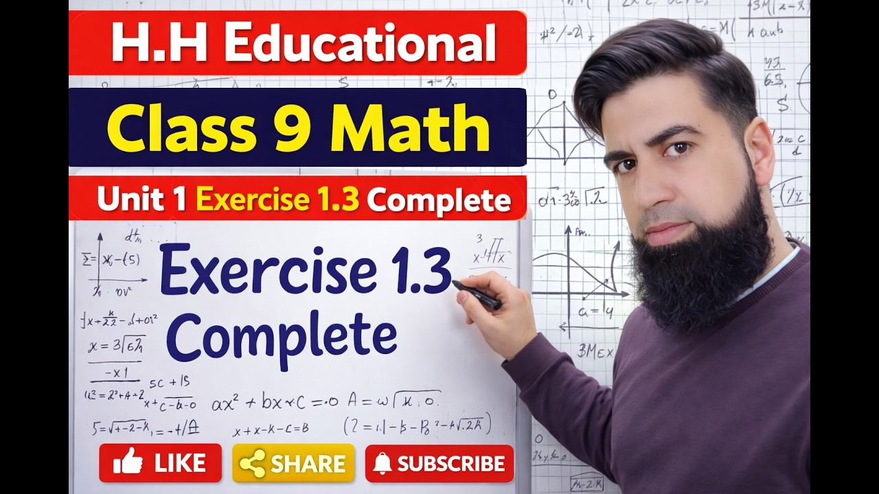 9th Class Mathemaics Solved Questions Unit :1 Ex 1.3 : Word Problems ...