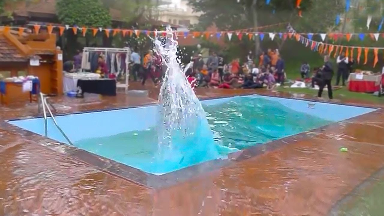 EARTHQUAKES VS POOLS Caught on Camera - YouTube