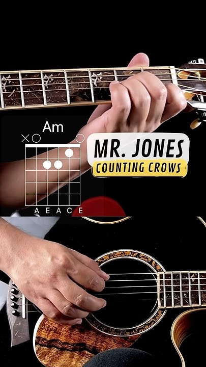 Mr. Jones - Counting Crows | Guitar Tutorial | Chords #shorts #guitar #guitarlessons - YouTube