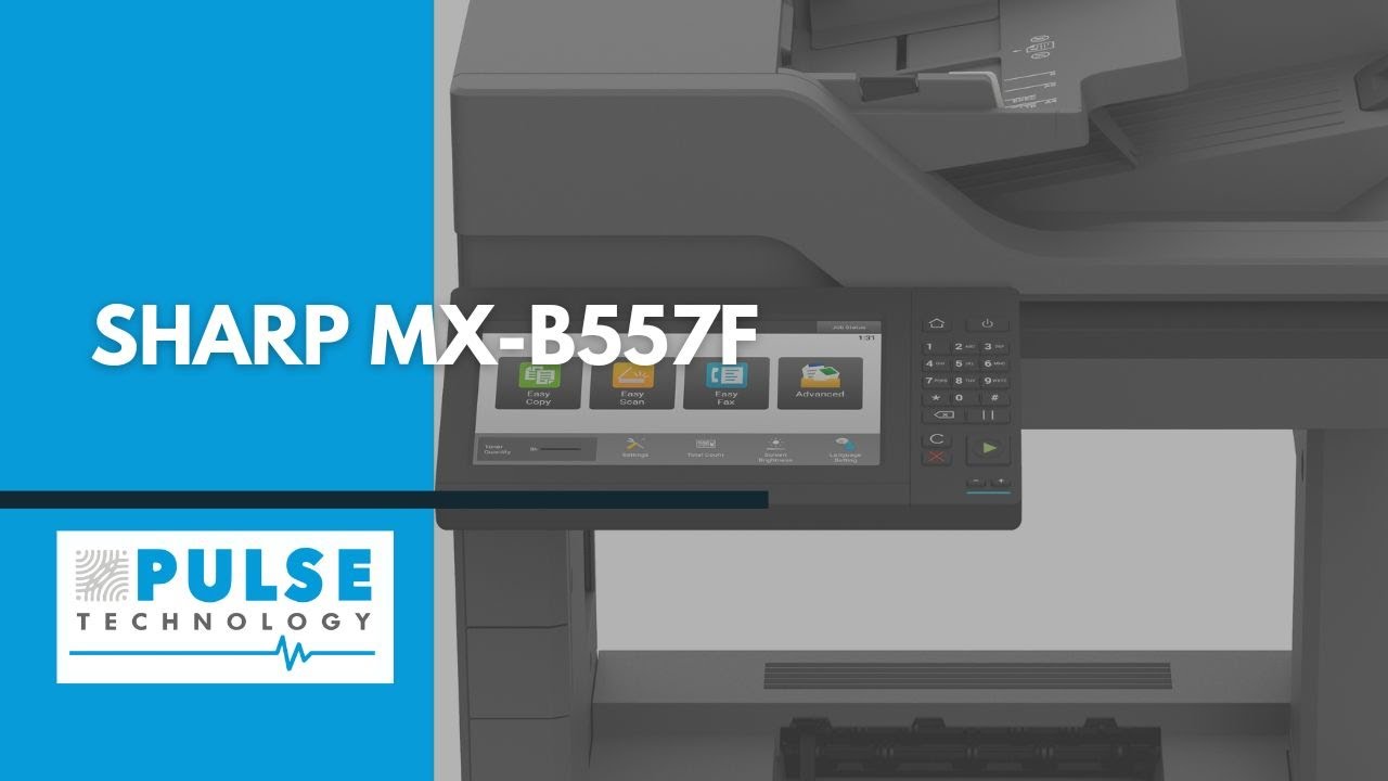 Sharp MX-B557F Desktop Document System - YouTube