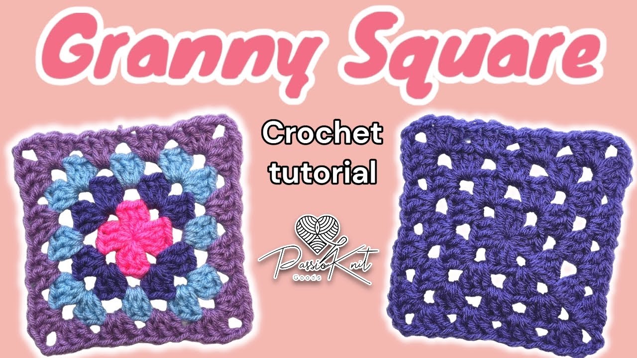 Classic Granny Square Crochet Tutorial | Solid and Multicolor | Beginners - YouTube