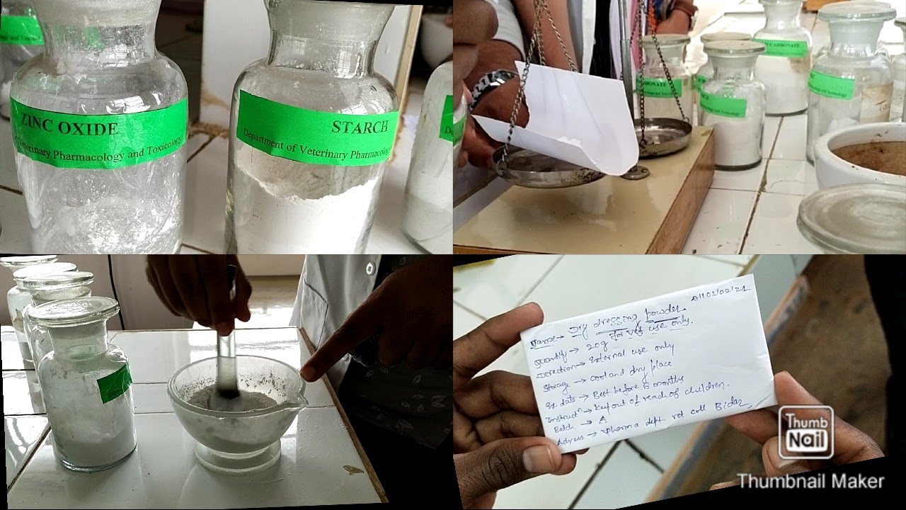 HOW TO PREPARE DRY DRESSING POWDER. - YouTube