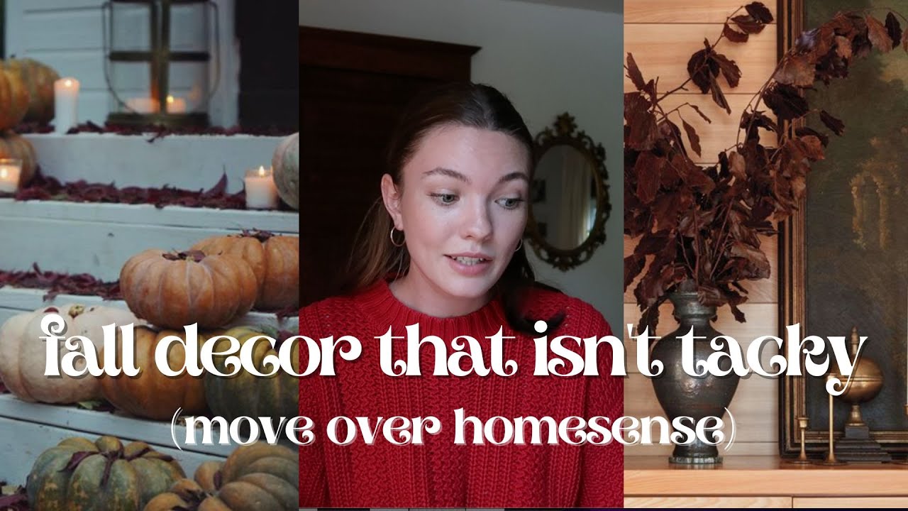 how to decorate for fall and NOT be tacky 🍂 (it's not you, it's ...