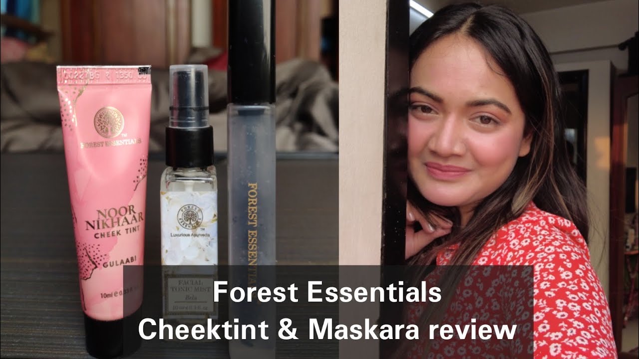 Forest Essentials Cheek-tint and Mascara review - YouTube