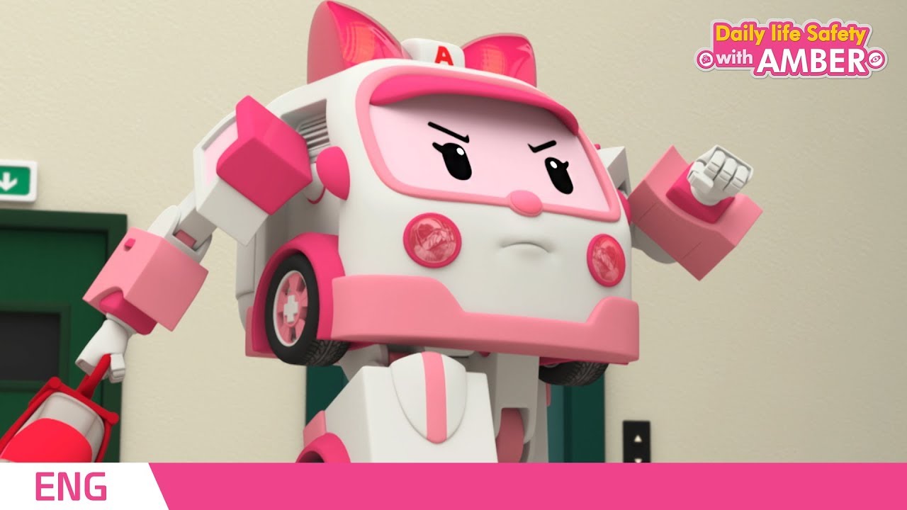 🚨 Daily life Safety with AMBER | EP 21 | Robocar POLI | Kids animation ...