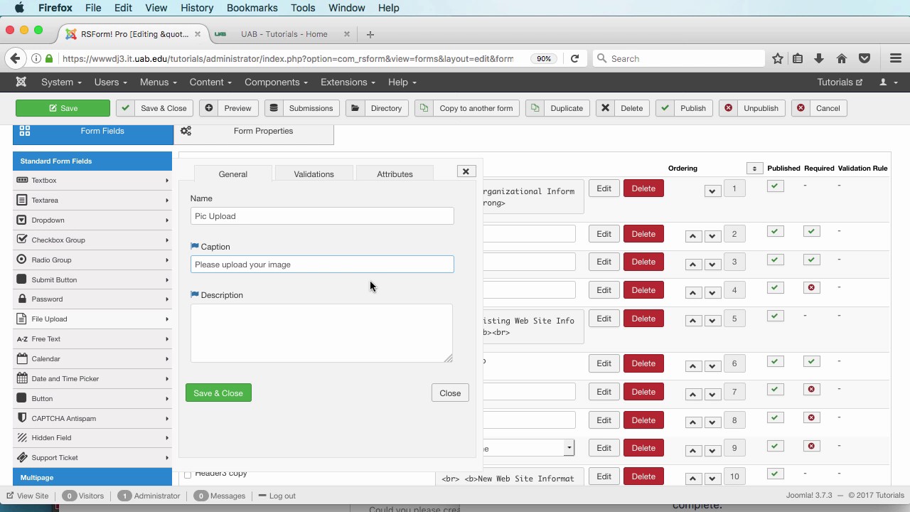 How To Create A File Upload In Rs Forms Pro Youtube