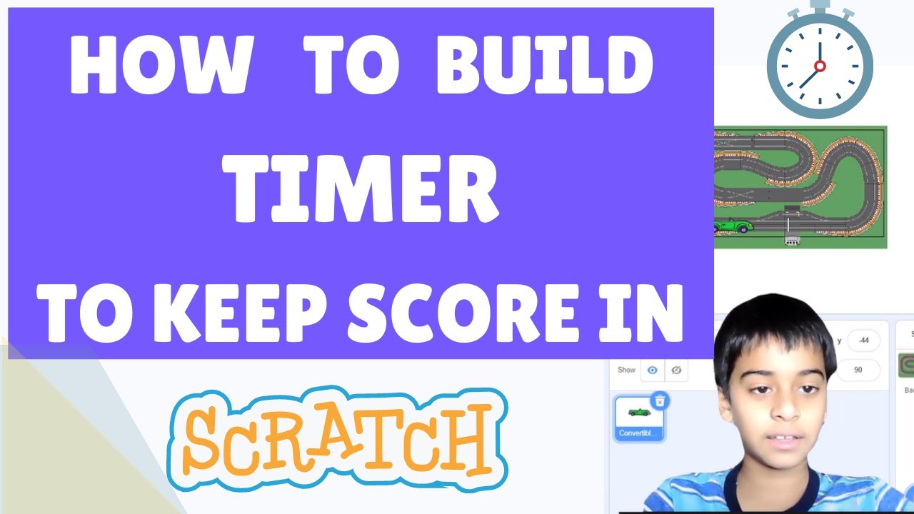 How to build a timer to keep score in Scratch - YouTube