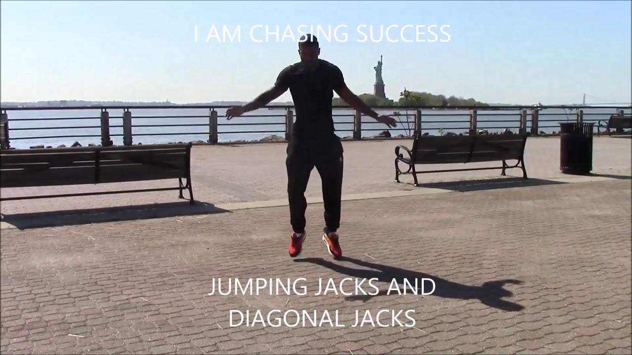JUMPING JACKS AND DIAGONAL JACKS - YouTube