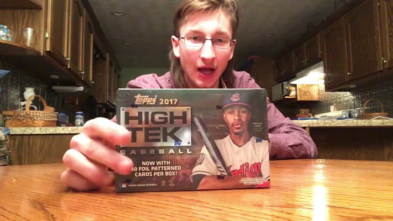 2017 TOPPS HIGH TEK 1 BOX BREAK! BLUE AUTO! - YouTube