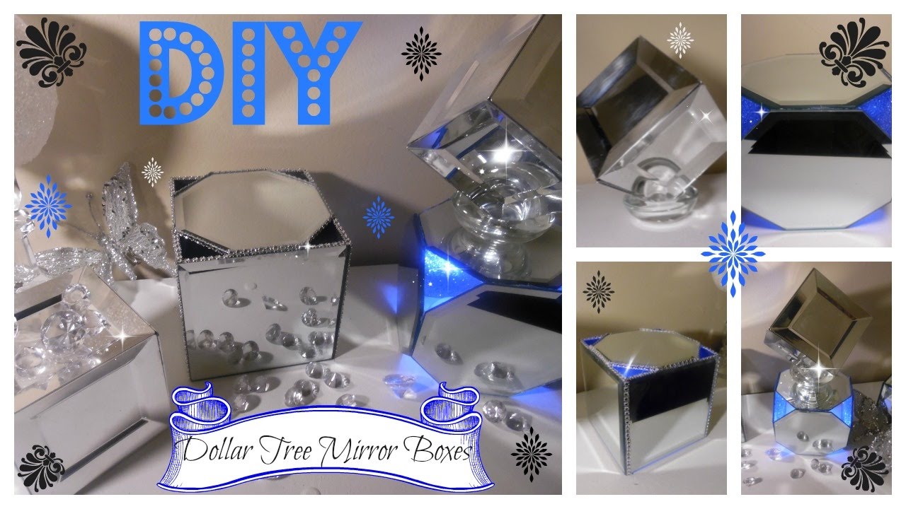 DIY DOLLAR TREE GLAM MIRROR BOXES | CLASSIC - YouTube
