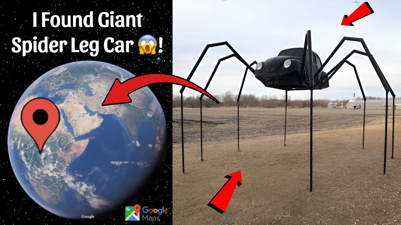 I Found Giant Spider Leg Car in Real Life On Google Earth and Google ...
