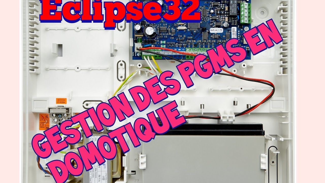 alarme TELETEK Éclipse 32, la domotique avec les sorties PGMS - YouTube