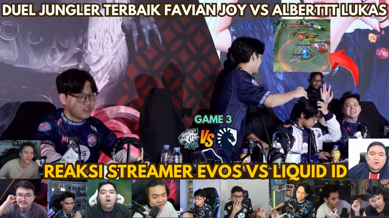 DUEL JUNGLER TERBAIK! FAVIAN JOY VS ALBERTTT LUKAS! REAKSI STREAMER ...