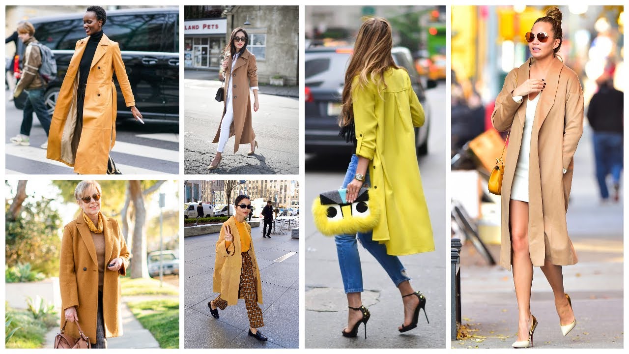 Latest Top 40 Coat Yellow And Camel Color Styling Ideas for Girls ...
