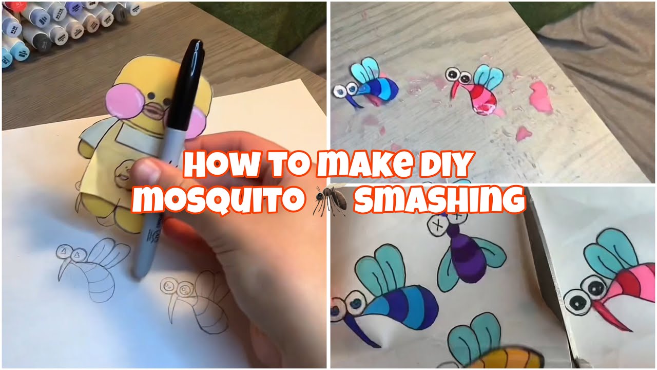 How to make diy paper 📄 mosquito 🦟 smashing 😛 - YouTube