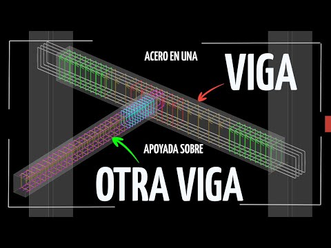 VIGA O TRABE APOYADA SOBRE OTRA VIGA | Cómo detallar el acero de refuerzo