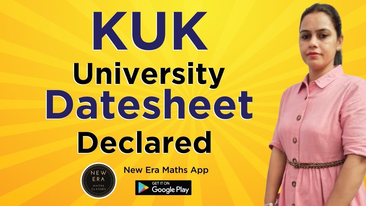 Odd Semesters Datesheet | Exam - 2022-23 | KUK | BA/BSc Classes | New ...