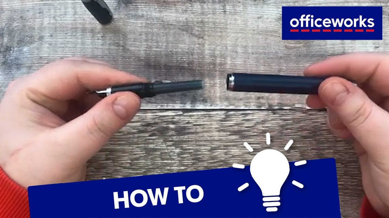 How to Change Your Parker Fountain Pen Ink Cartridge - YouTube