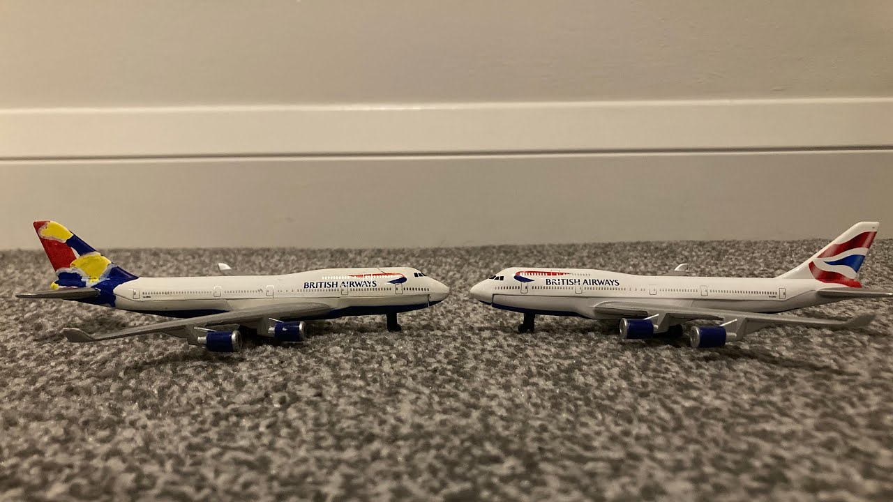 My new hand painted project utopia daron British airways 747 - YouTube
