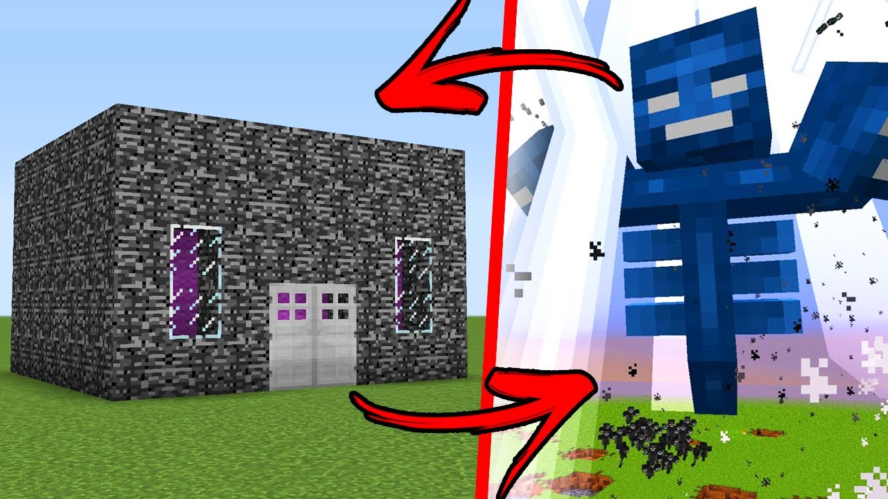 CASA DE BEDROCK VS WITHERZILLA MINECRAFT!! O MAIO BOSS DO JOGO!! - YouTube