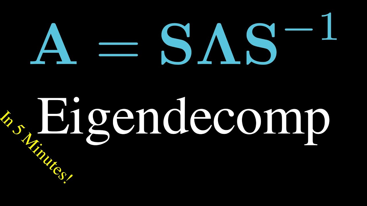 Eigenvalue Decomposition/ Diagonalization - Linear Algebra - YouTube