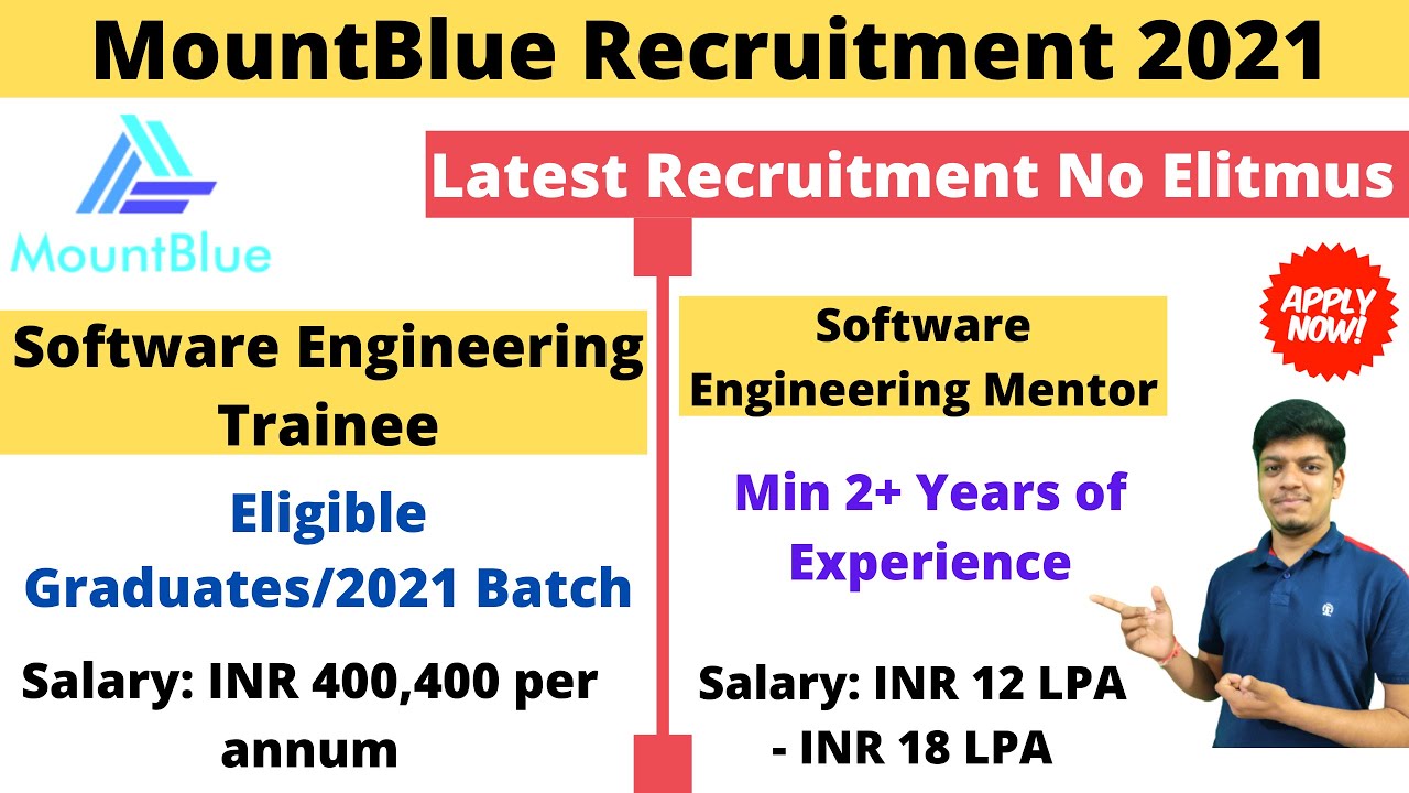Mountblue Off Campus Drive 2021 | Graduates & 2021 Batch Eligible Apply ...