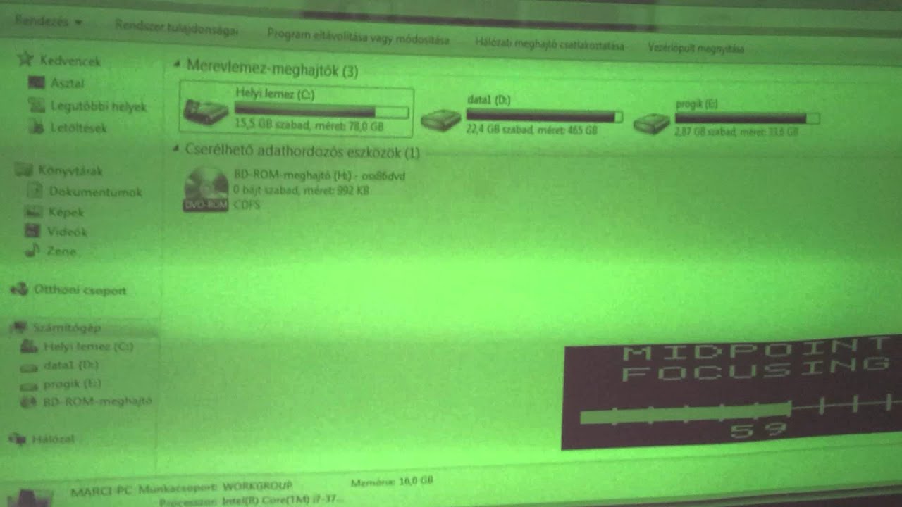 Barco 808 focus setup problem - YouTube