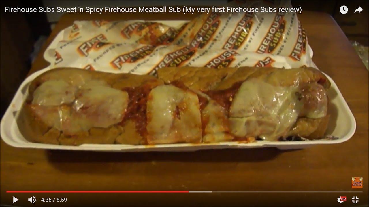 Firehouse Subs Sweet N Spicy Firehouse Meatball Sub My Very First Firehouse Subs Review Youtube