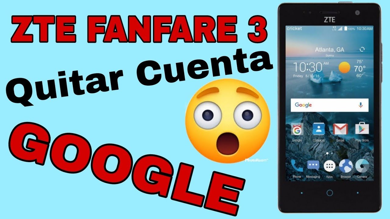 ZTE FANFARE 3 (Z852) Eliminar Cuenta Google MÉTODO DEFINITIVO - YouTube