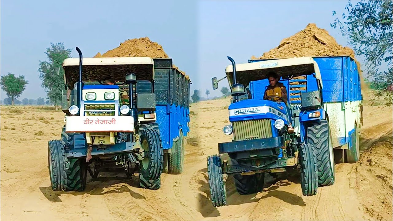 दोनों में कौन सा ट्रैक्टर तगड़ा है वीडियो में देखें | sonalika 750 vs ...