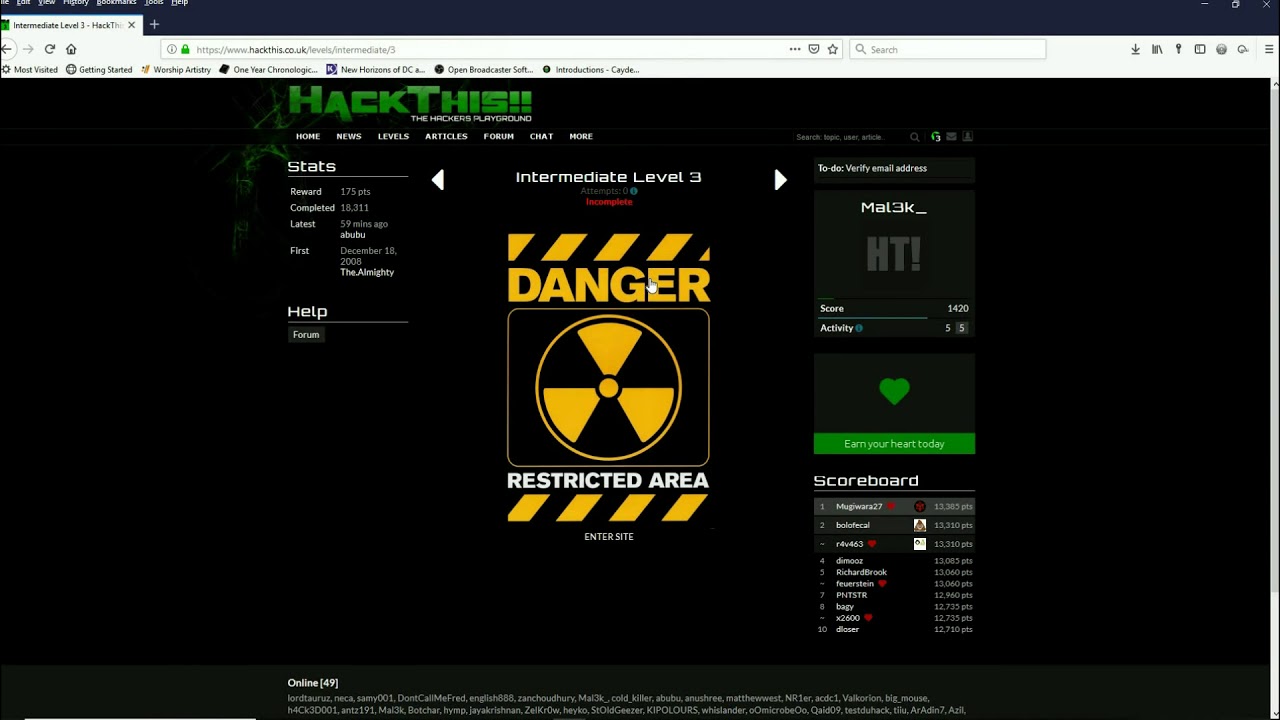 Hack This Intermediate Missions 3 and 4 - YouTube
