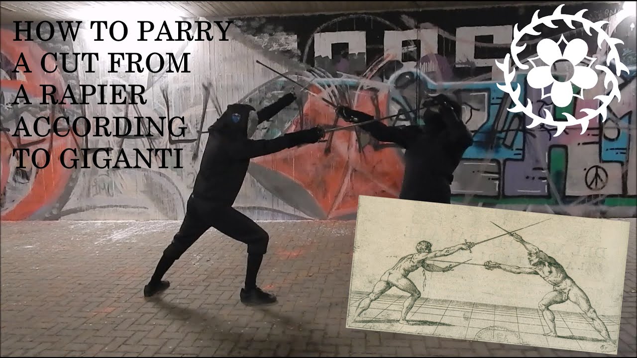 Rapiers cant cut! And how to parry them according to Maestro Giganti ...