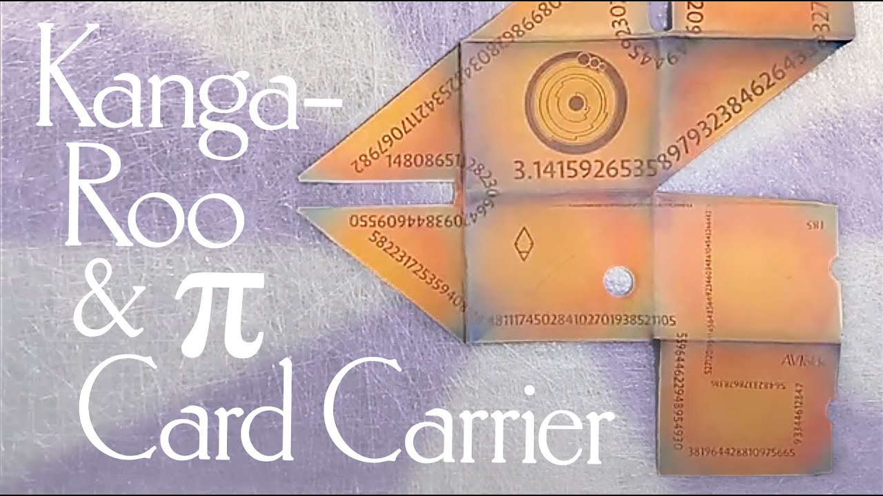 How Many Digits Of Pi Circle This Kangaroo Card Carrier Wallet? - YouTube