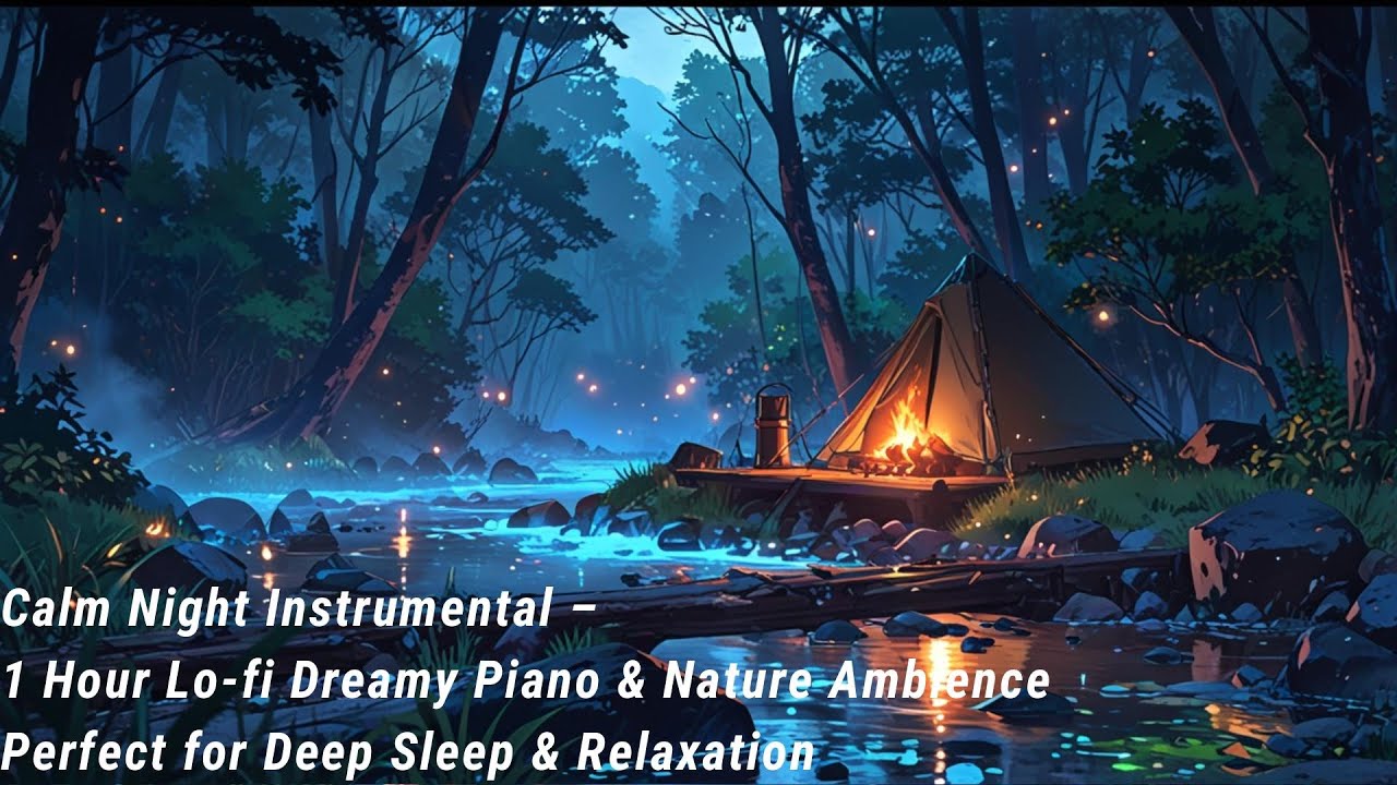Calm Night Instrumental – Lo-fi Dreamy Piano Nature Ambience Perfect ...