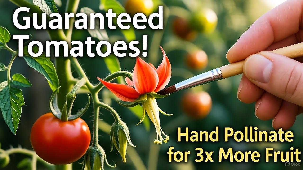 Guaranteed Tomatoes How & Why To Pollinate Tomatoes By Hand - YouTube