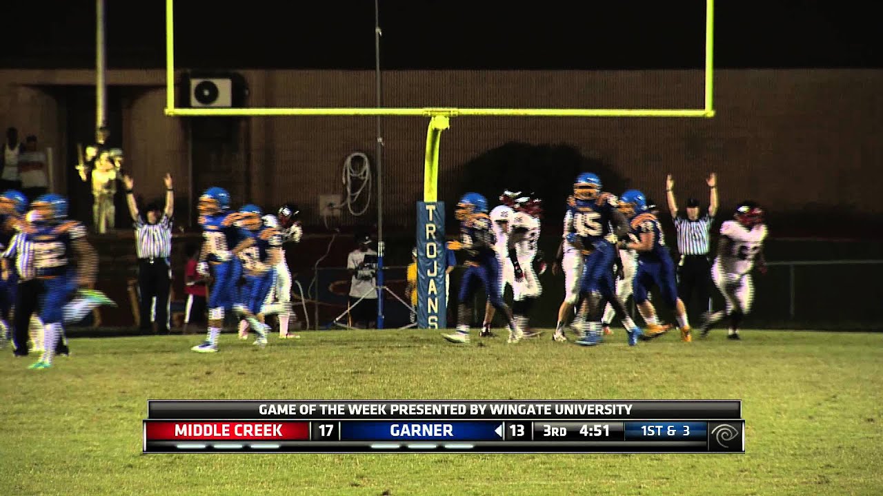 Garner's Collin Eaddy finishes a 90-yard drive for a TD. (TWCSC ...