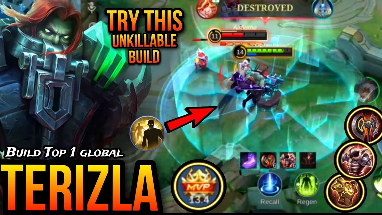 Terizla Best Unkillable Build 2024!! 100% Broken Hero | Top Global ...