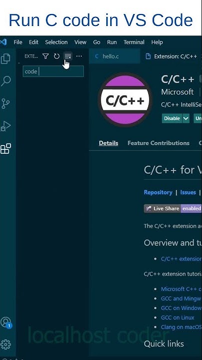 Run C Code in VS Code. - YouTube