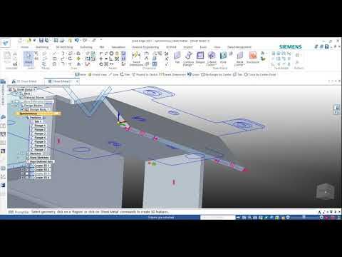 Solid Edge 2021 - Tutorial - 2D to 3D - YouTube