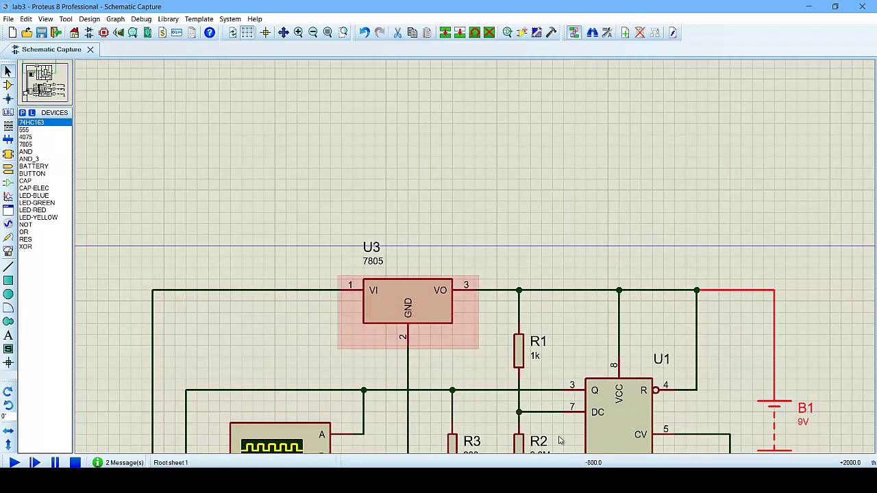 Implementación de Semáforo con reloj 555, contador 4 bits 74HC163 y ...